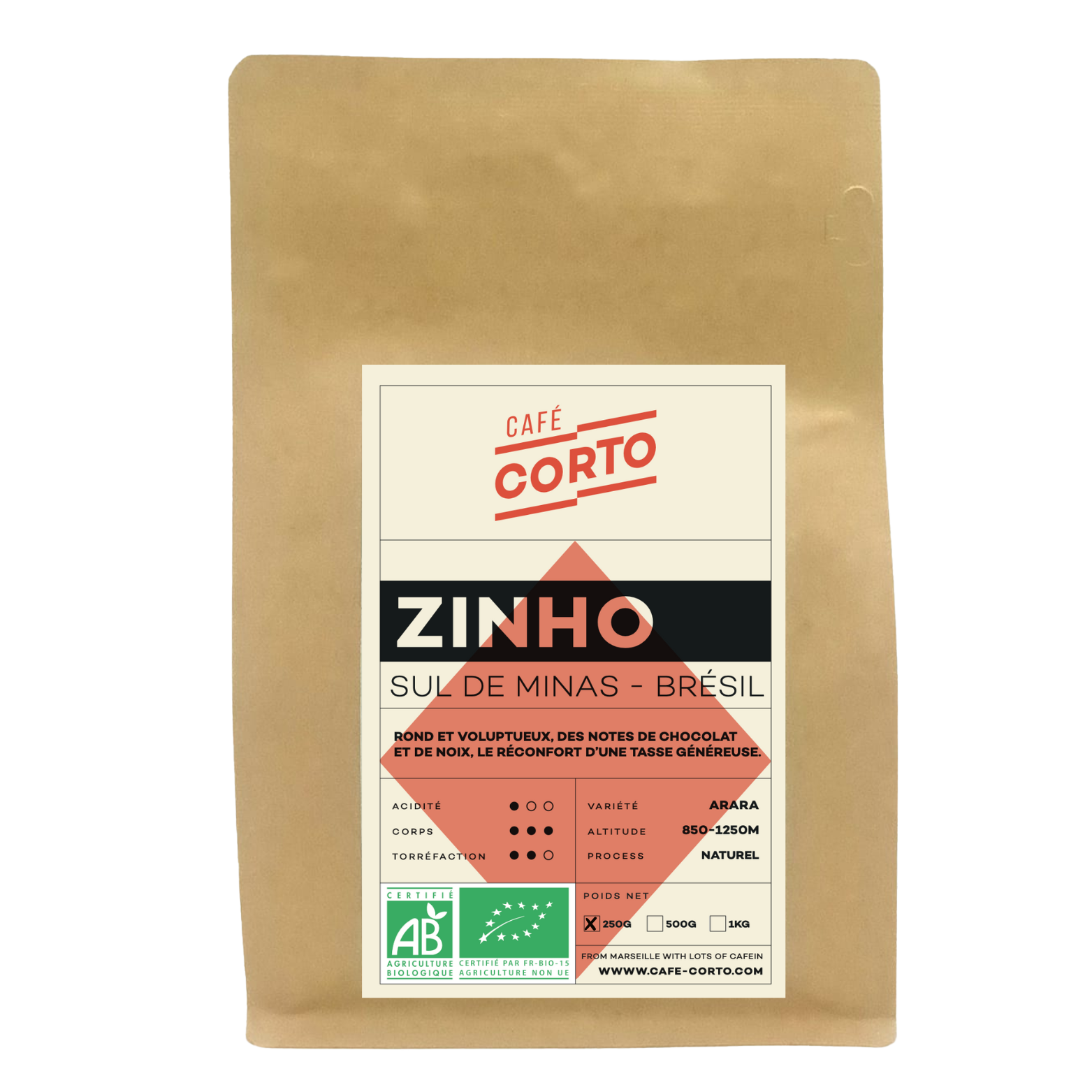 Zinho - Brésil – Café Corto Torréfaction